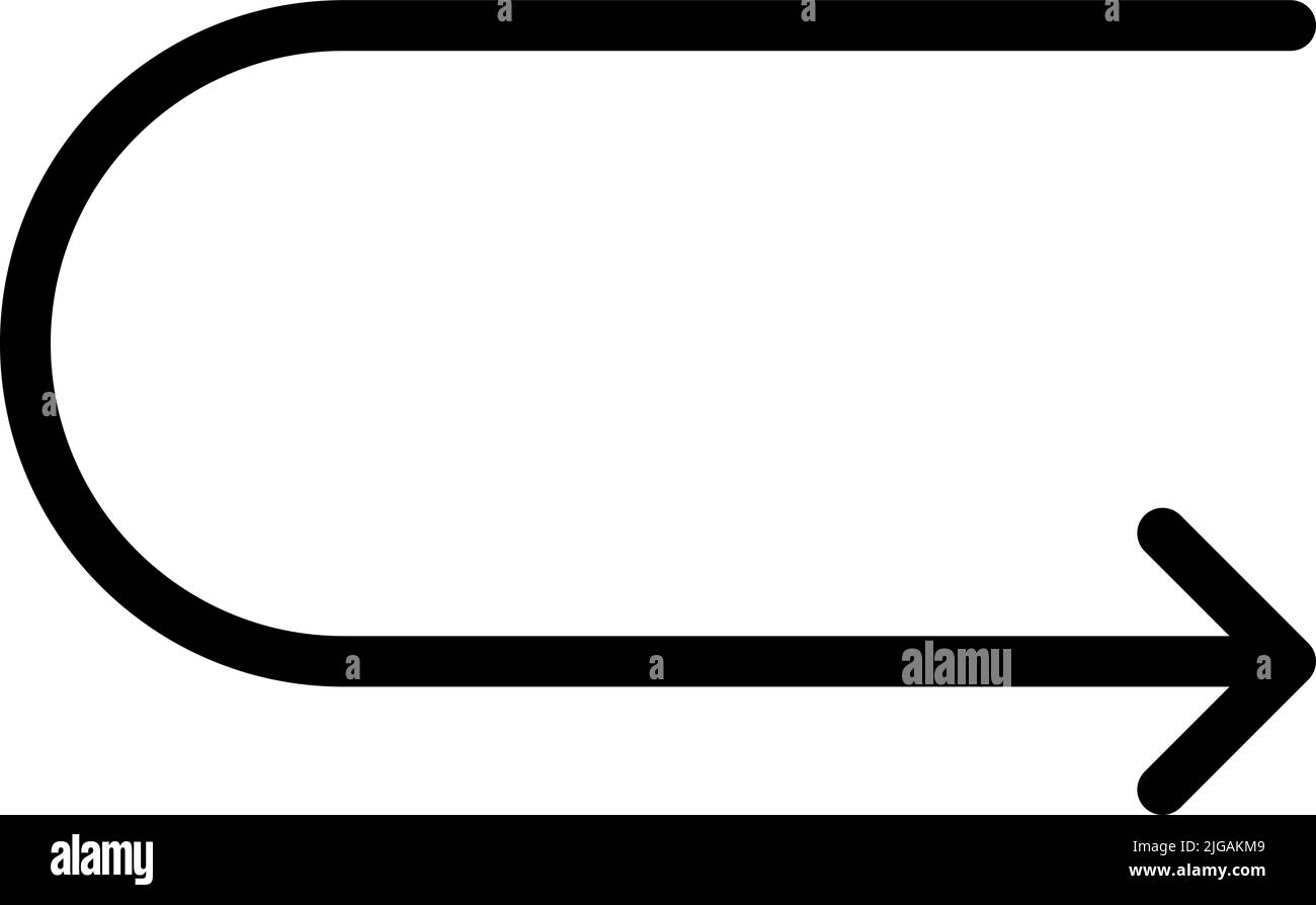 arrow icon. Simple thin line, outline vector of Arrows icons for UI and ...