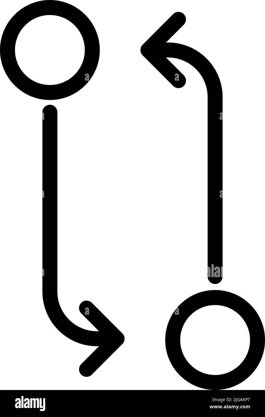 arrow wrong icon. Simple thin line, outline vector of Arrows icons for ...