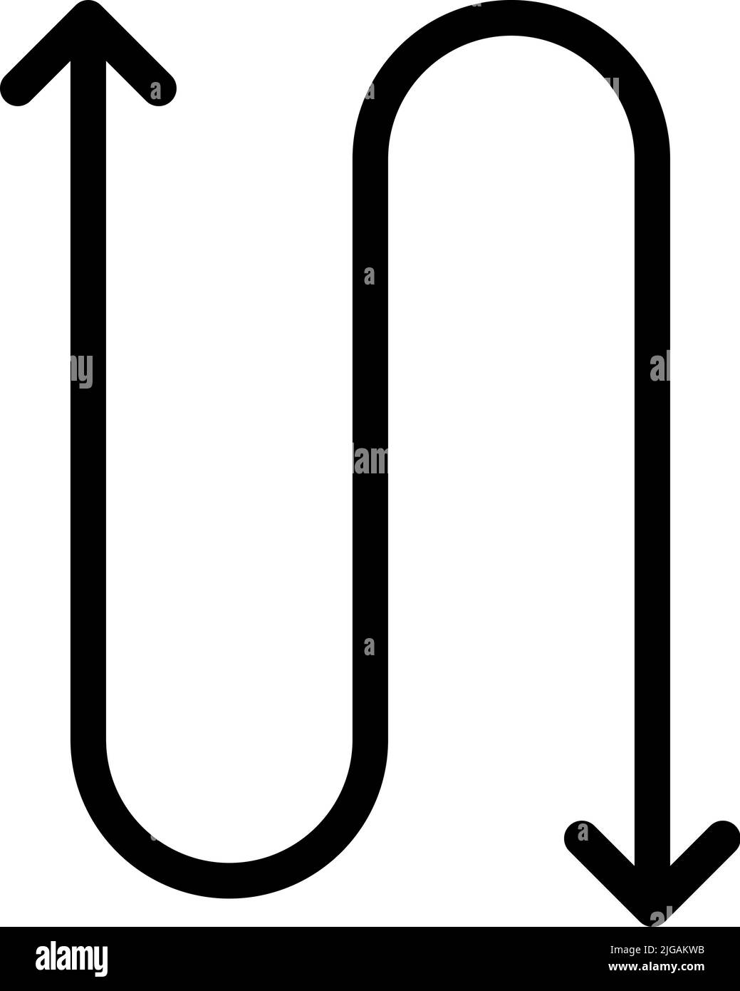 arrow icon. Simple thin line, outline vector of Arrows icons for UI and ...