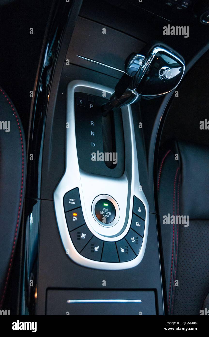 Senova D70 interior photographed at a BAIC dealer in Pudong District ...