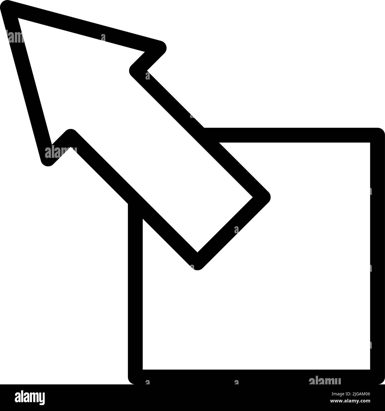 arrow, full screen icon. Simple thin line, outline vector of Arrows icons for UI and UX, website ...