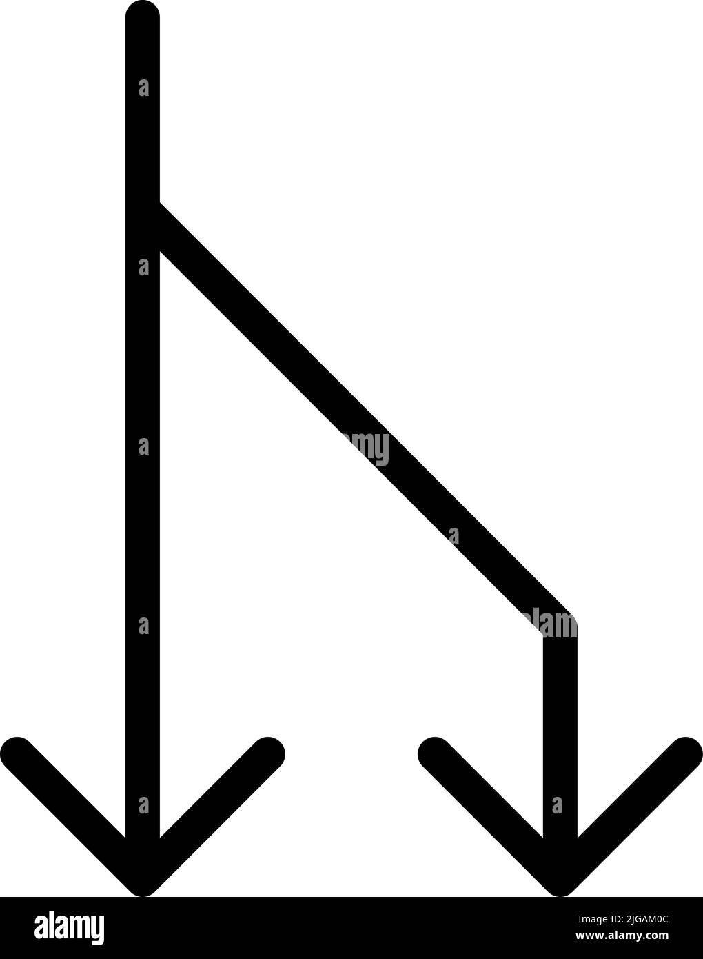 arrow icon. Simple thin line, outline vector of Arrows icons for UI and ...