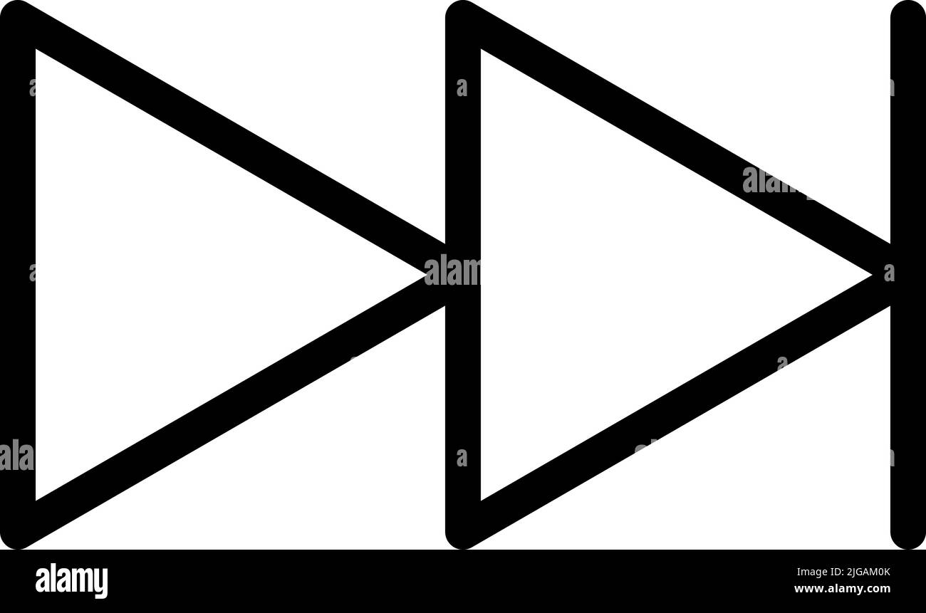 arrow, next icon. Simple thin line, outline vector of Arrows icons for UI and UX, website or ...