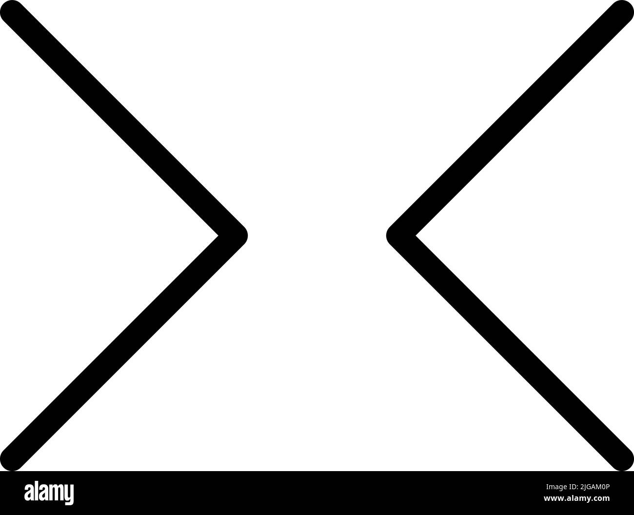 arrow circular icon. Simple thin line, outline vector of Arrows icons for UI and UX, website or ...