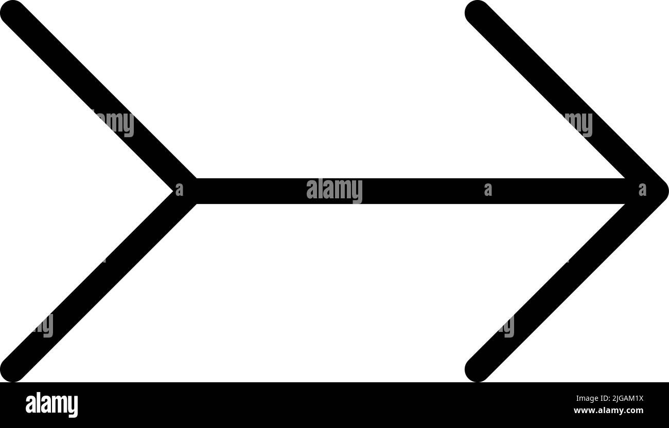 arrow right icon. Simple thin line, outline vector of Arrows icons for UI and UX, website or ...