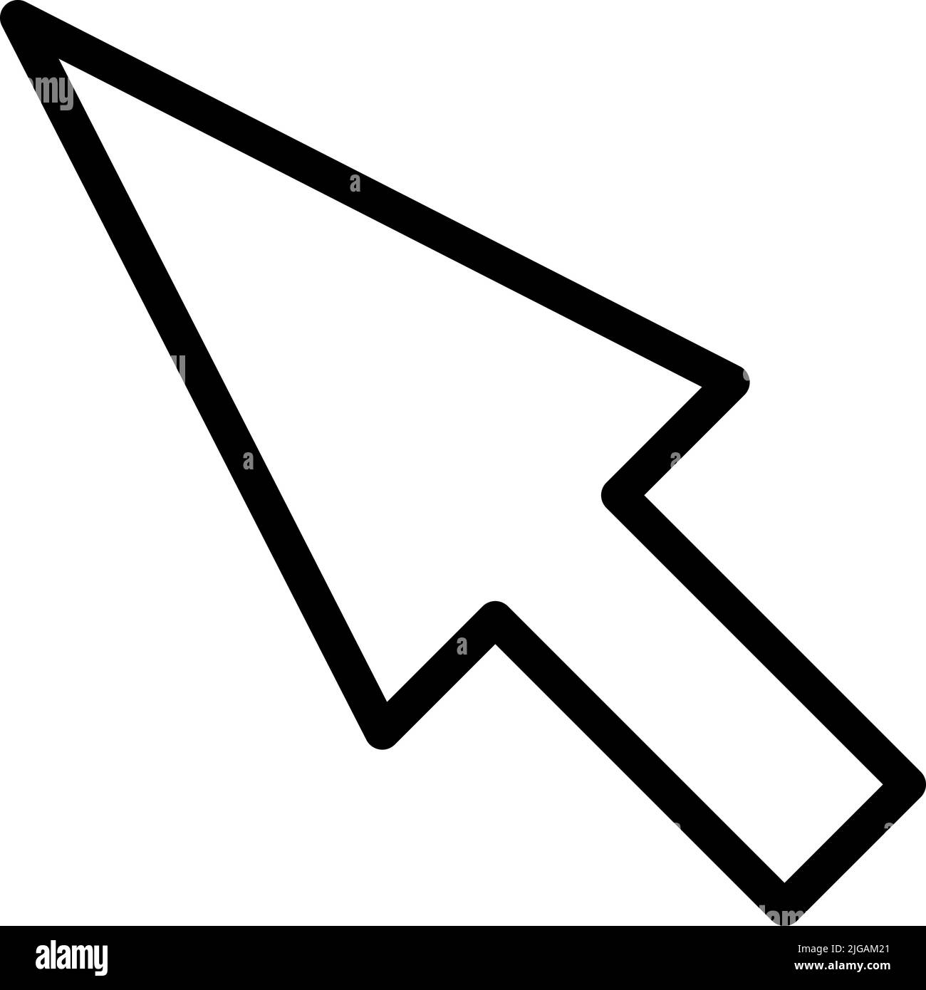 Arrow Cursor Icon Simple Thin Line Outline Vector Of Arrows Icons For Ui And Ux Website Or