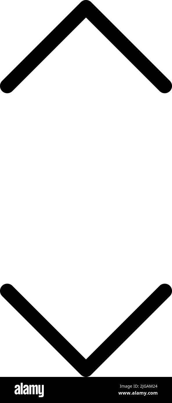arrow, up and down icon. Simple thin line, outline vector of Arrows icons for UI and UX, website ...