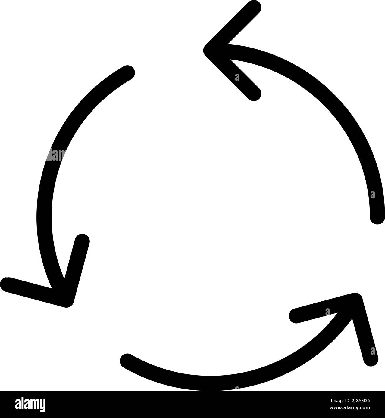 arrows icon. Simple thin line, outline vector of Arrows icons for UI ...
