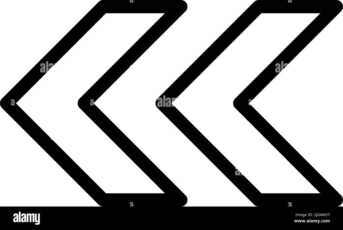 arrow icon. Simple thin line, outline vector of Arrows icons for UI and ...