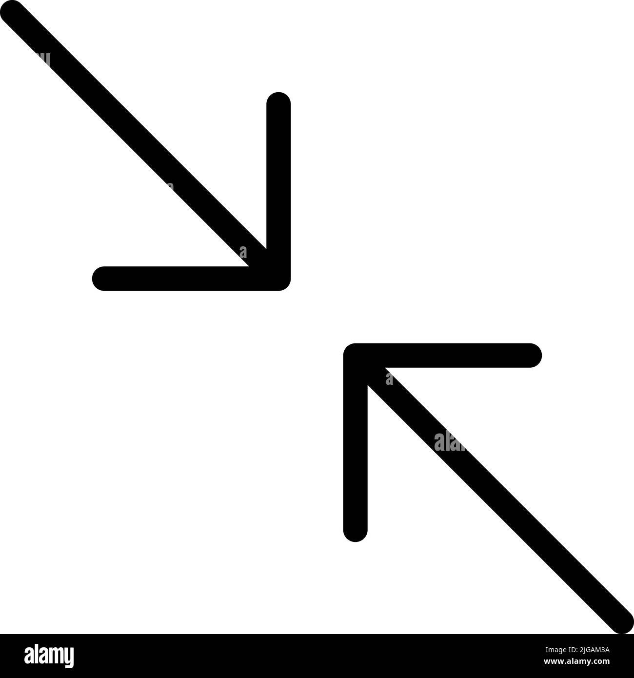 arrow loop icon. Simple thin line, outline vector of Arrows icons for ...