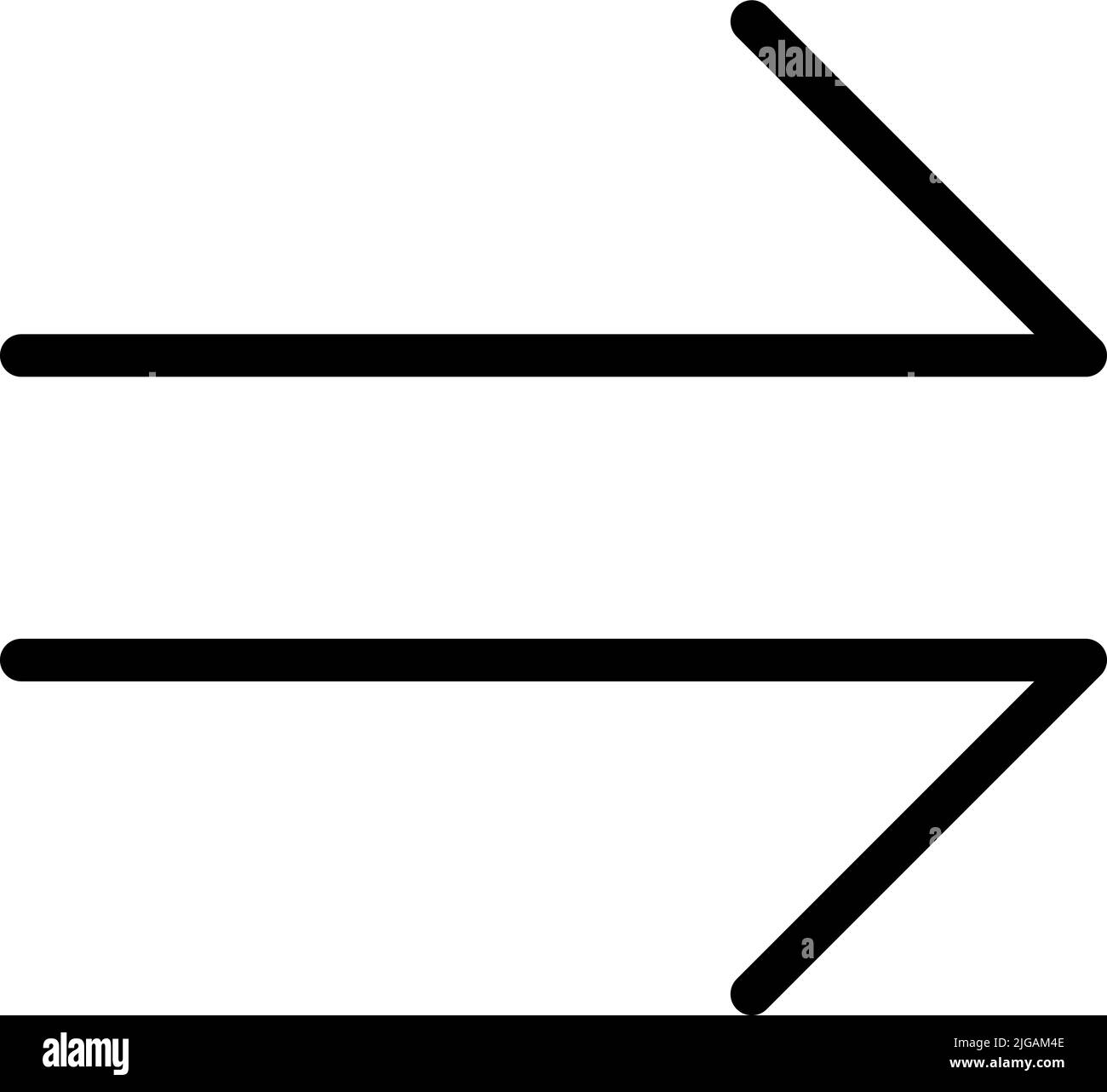 arrow icon. Simple thin line, outline vector of Arrows icons for UI and ...