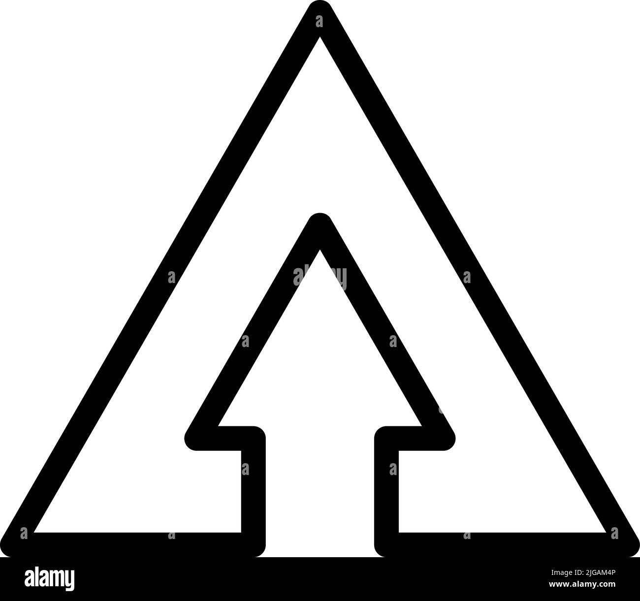 arrow icon. Simple thin line, outline vector of Arrows icons for UI and ...