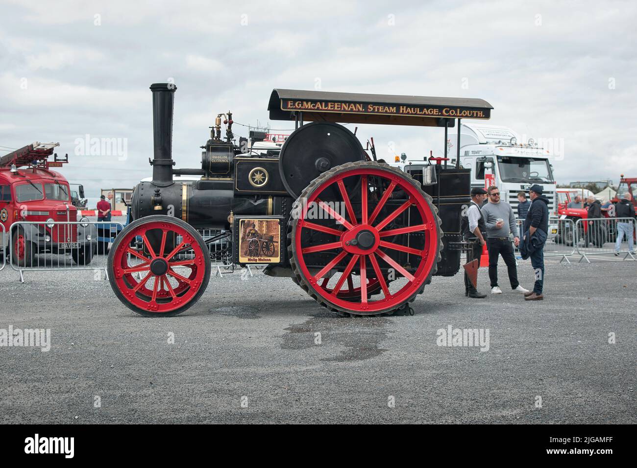 Historical vintage steam engine at classic fest 2022, festival with old ...