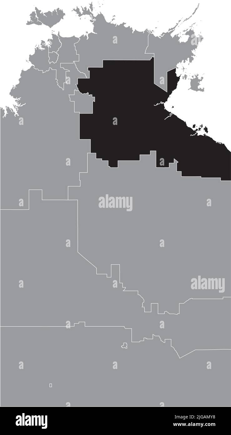 Locator map of the ROPER GULF REGIONAL COUNCIL, NORTHERN TERRITORY ...