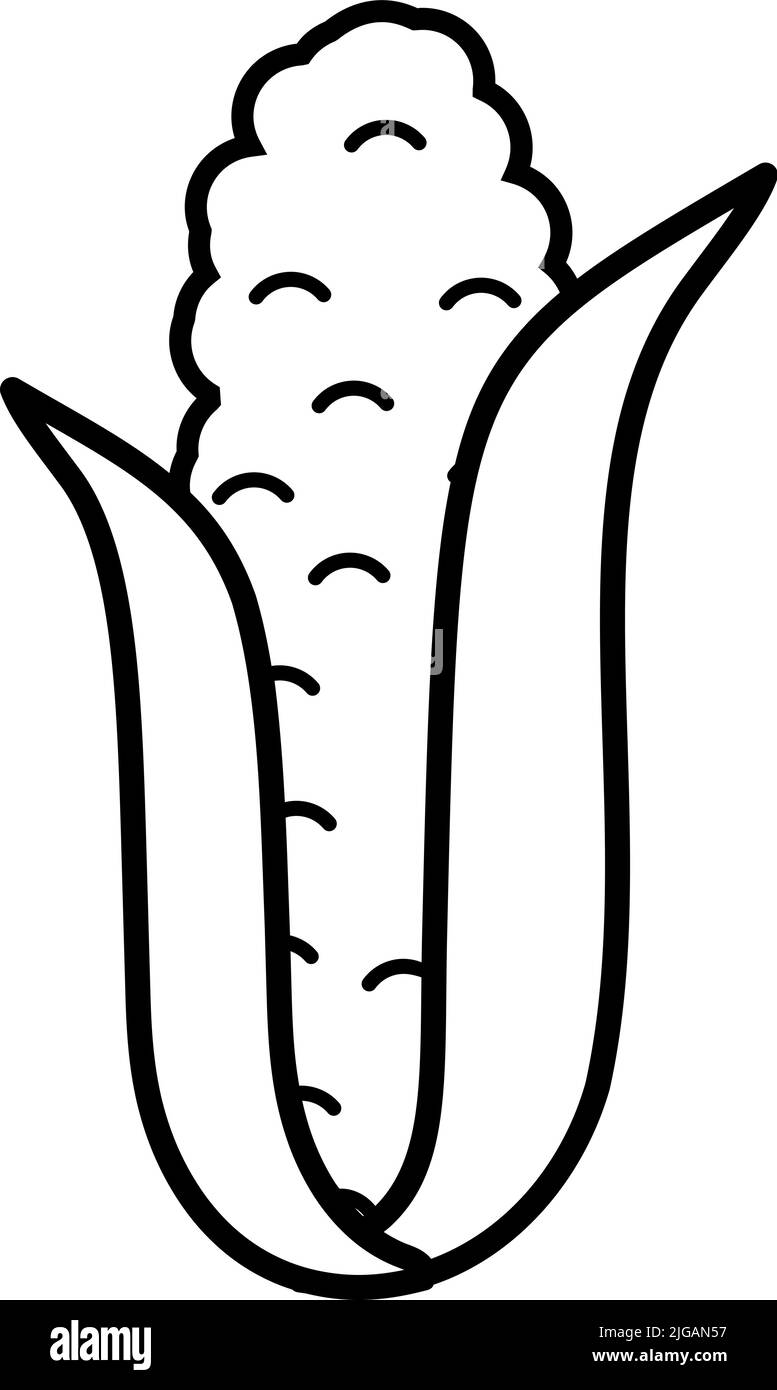 Corn icon. Simple outline vector of autumn set for UI and UX, website ...