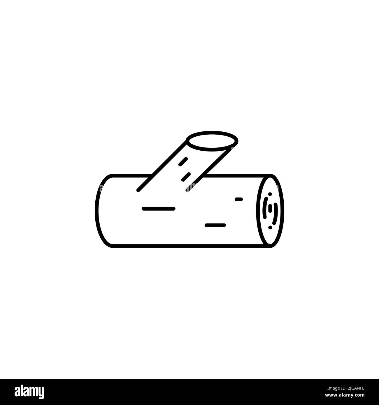 Log Icon Simple Thin Line Outline Vector Of Autumn Icons For Ui And Ux Website Or Mobile