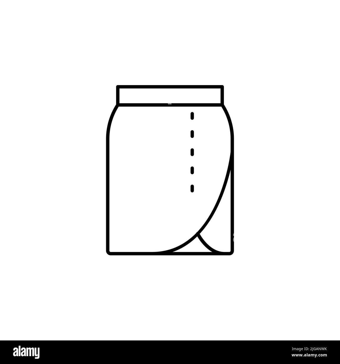 Skirt icon. Simple thin line, outline vector of autumn icons for ui and ...