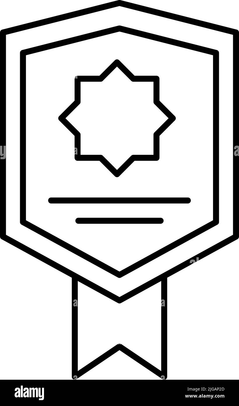 Award icon. Simple thin line, outline vector of awards icons for ui and ...