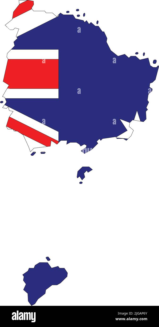 Flag map of NORFOLK ISLAND, AUSTRALIA Stock Vector Image & Art - Alamy