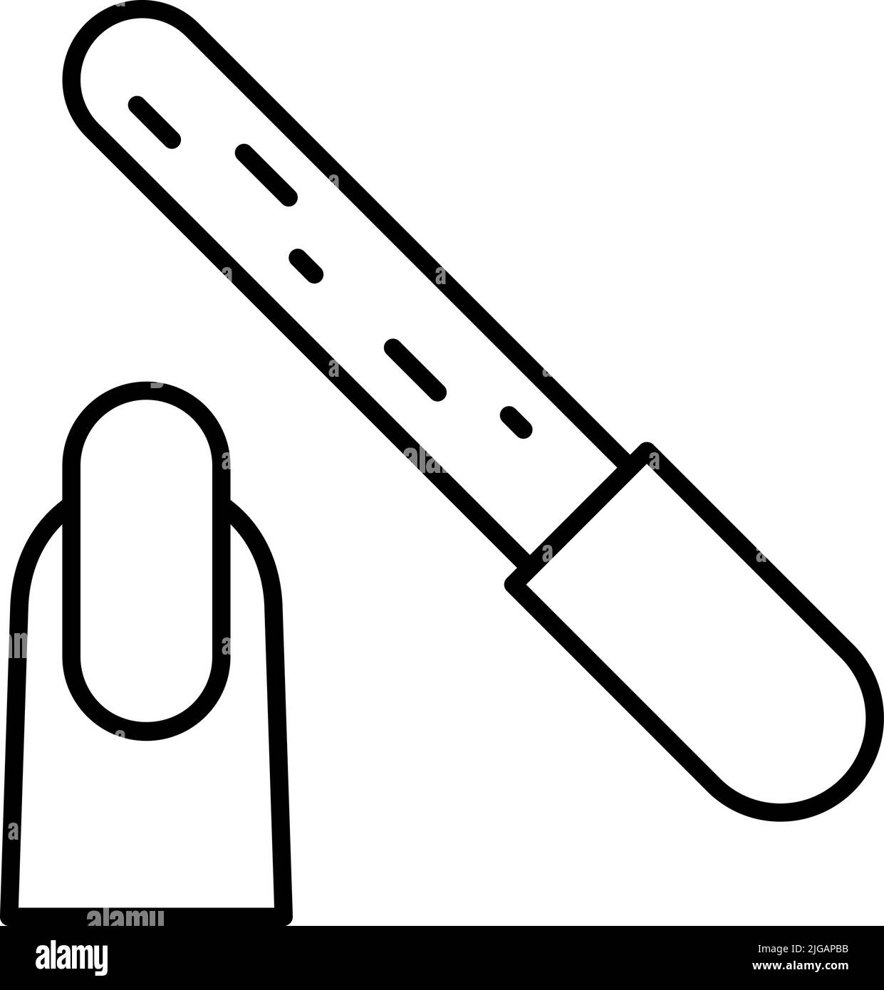 nail polish icon. Simple thin line, outline illustration of Beauty ...