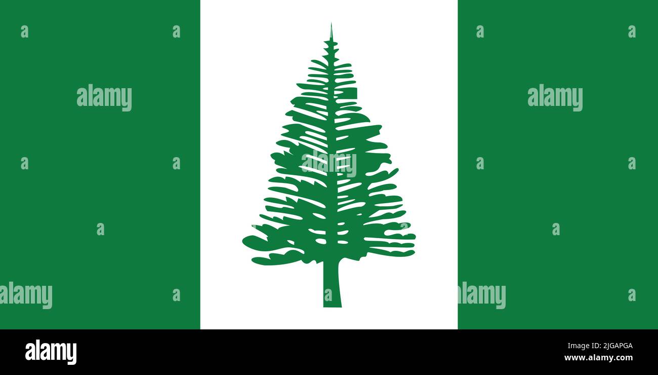 Flag of the NORFOLK ISLAND, AUSTRALIA Stock Vector Image & Art - Alamy