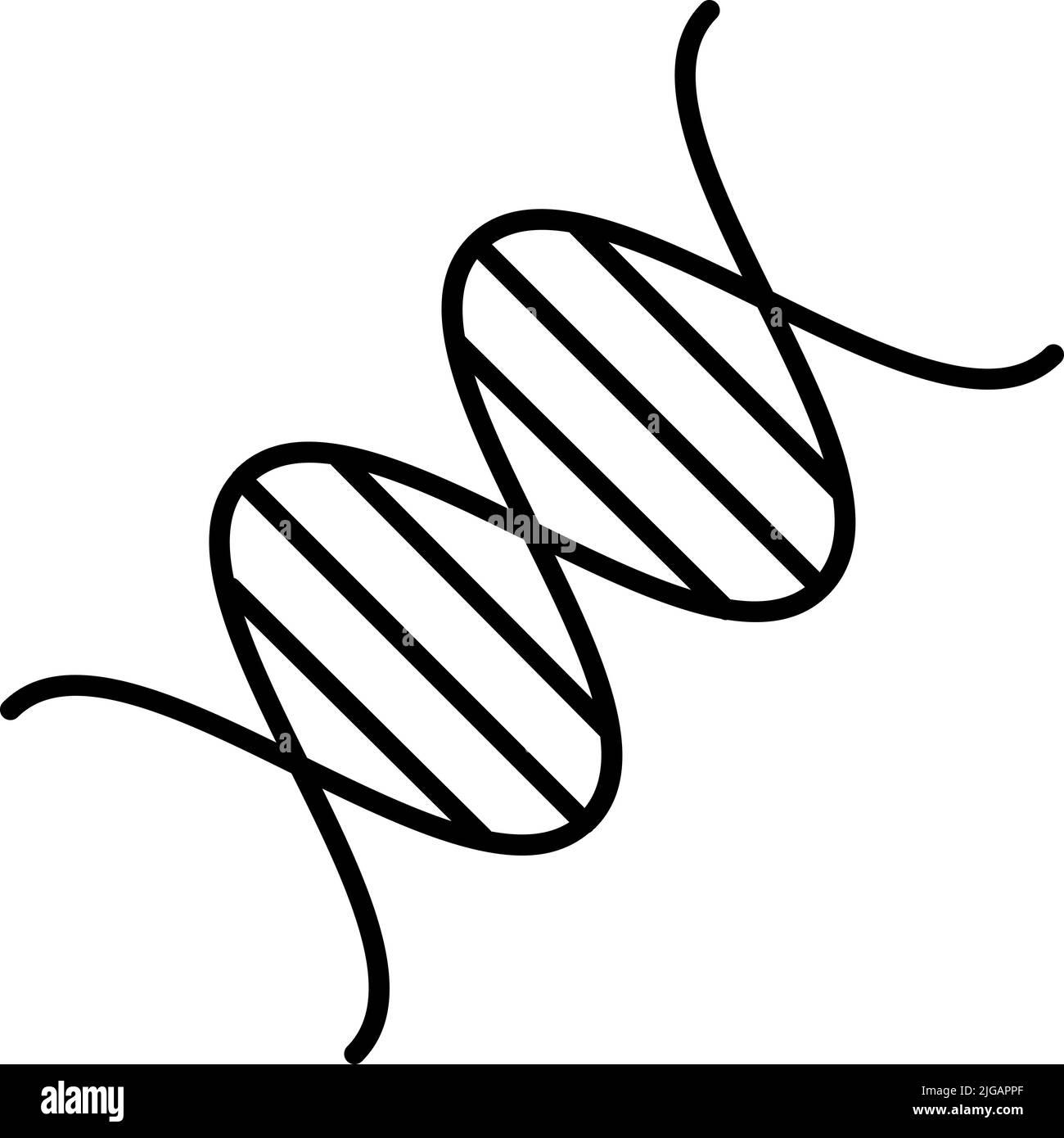 dna icon. Simple thin line, outline vector of Biology icons for UI and ...