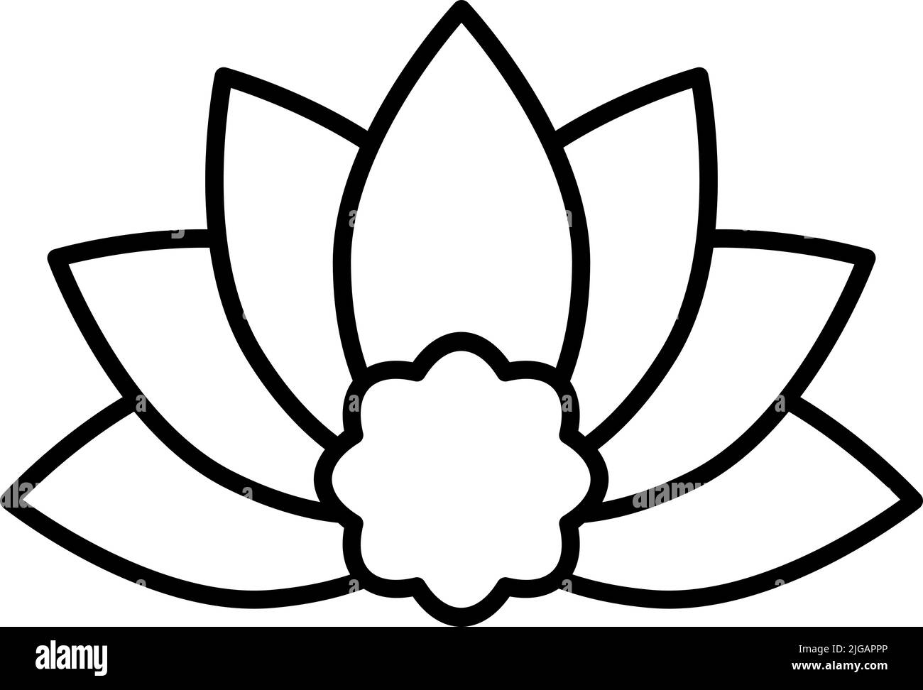 lotus icon. Simple thin line, outline illustration of Beauty icons for ...