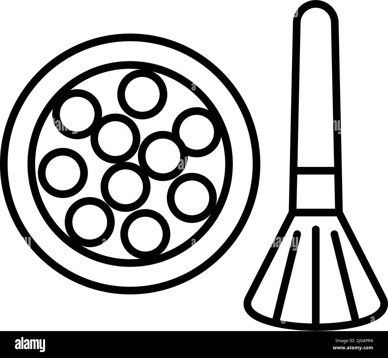 Powder application Stock Vector Images - Alamy