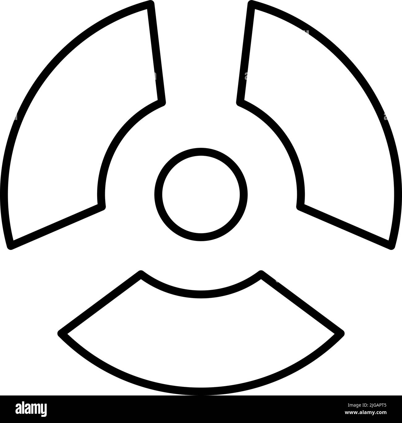 nuclear energy icon. Simple thin line, outline vector of Biology icons ...