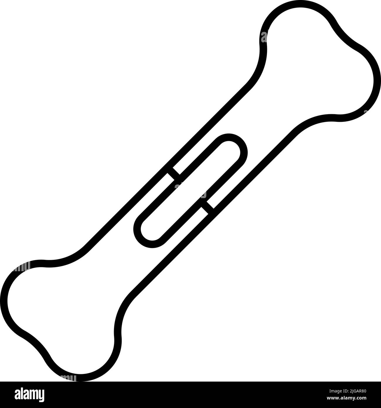 mount, bone, steel, metal icon. Simple thin line, outline vector of ...