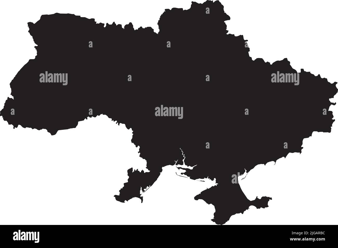 Black map of UKRAINE Stock Vector Image & Art - Alamy