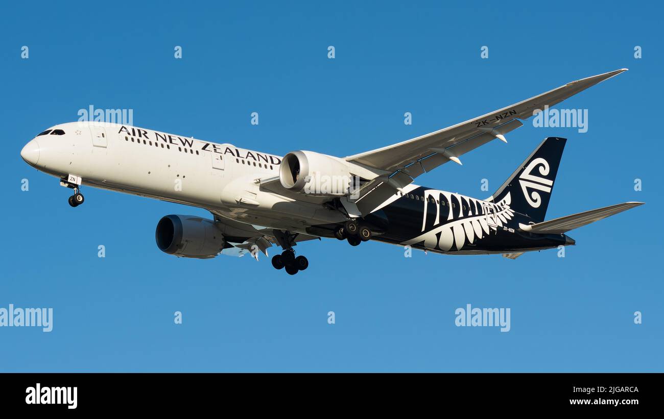 Air New Zealand Boeing 787 Dreamliner ZK-NZN Stock Photo - Alamy