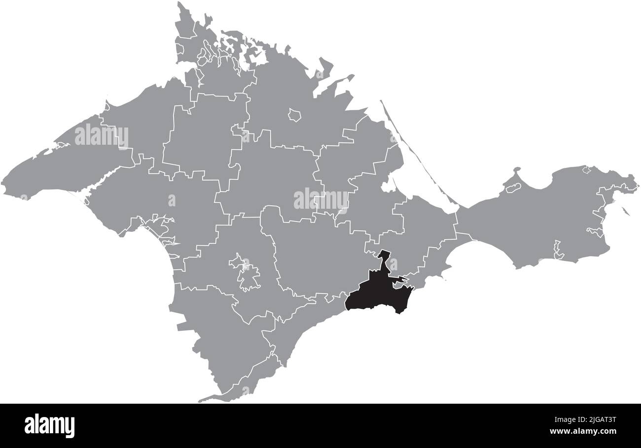 Locator map of the SUDAK MUNICIPALITY, CRIMEA Stock Vector Image & Art ...