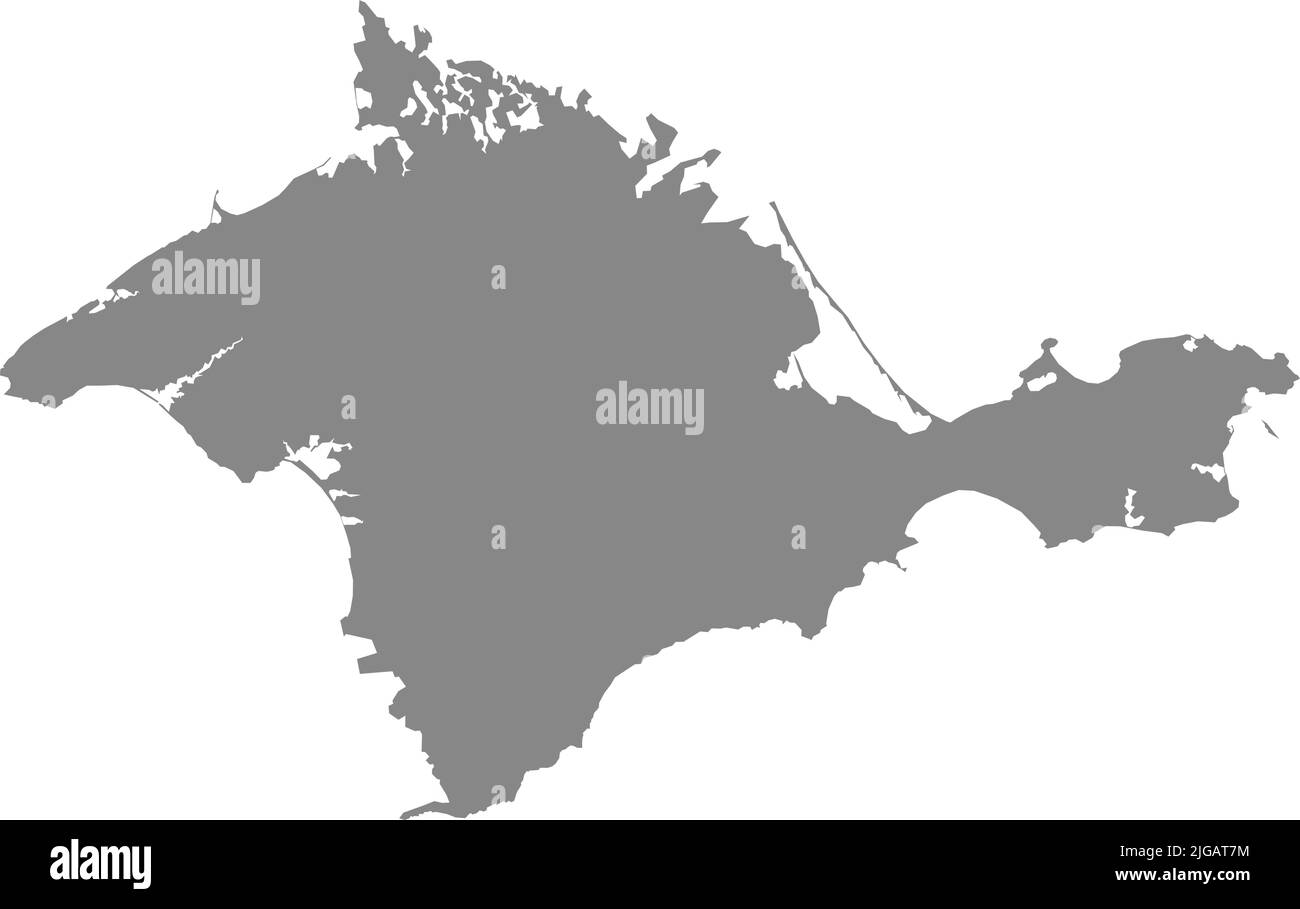 Gray map of the CRIMEA, UKRAINE Stock Vector Image & Art - Alamy