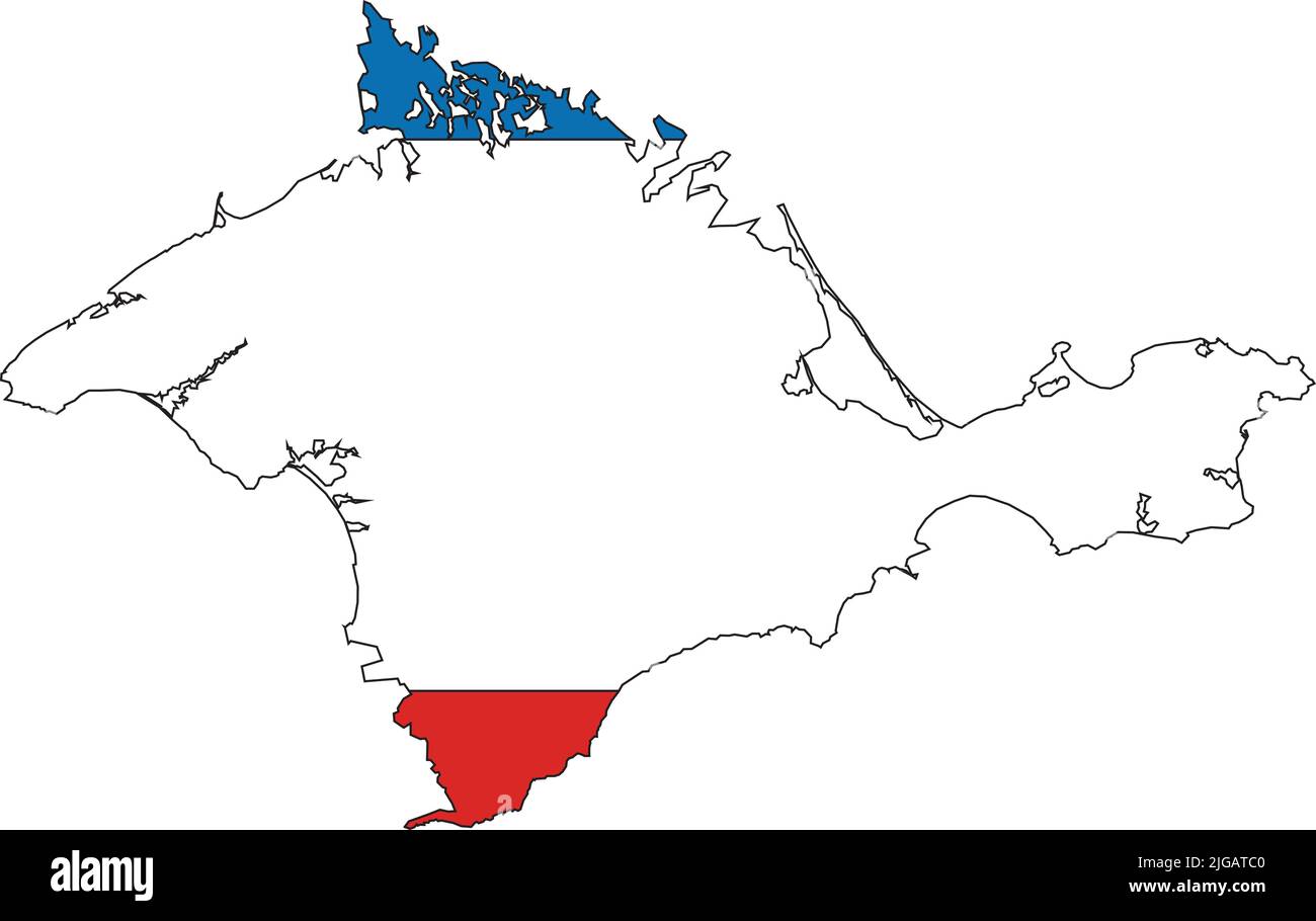 Flag map of the CRIMEA, UKRAINE Stock Vector Image & Art - Alamy