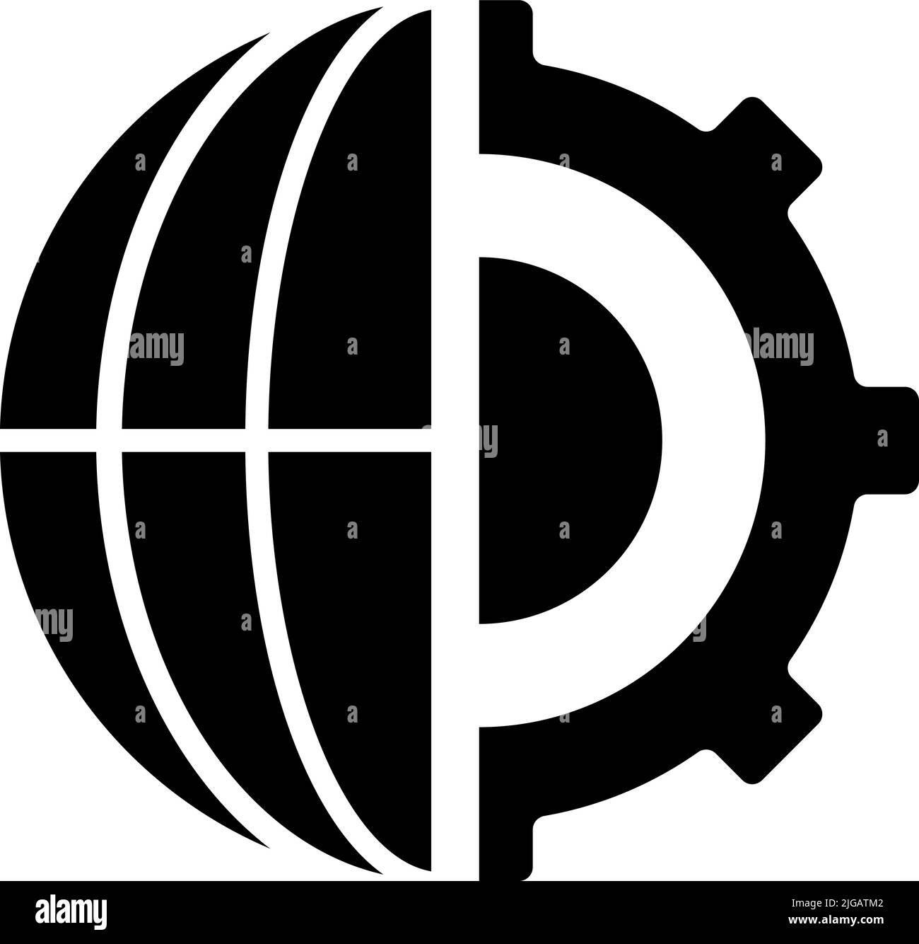 development, gear icon. Simple glyph vector of business set for UI and ...