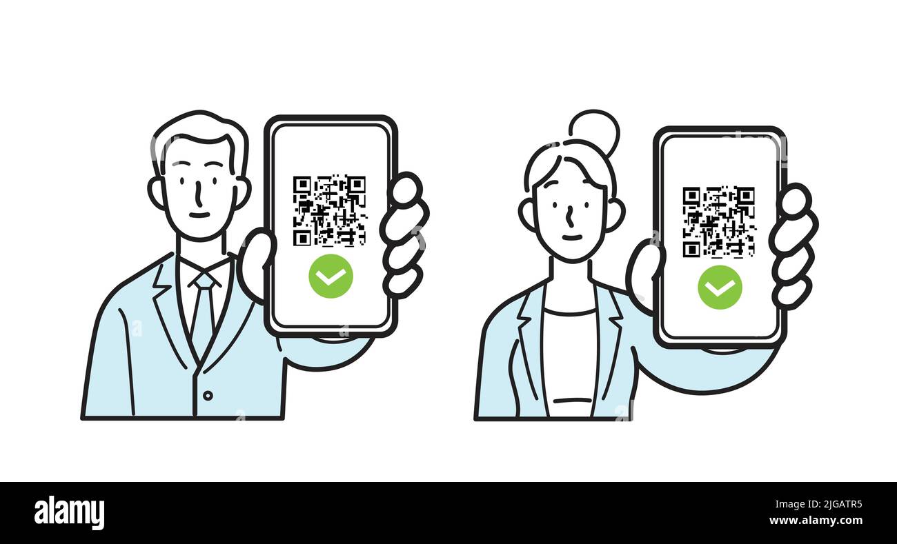 Line icon isolated vector. Man and woman employees wearing business ...