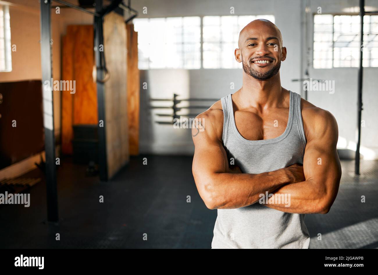 Proud of my accomplishments. a young man taking a break during his ...