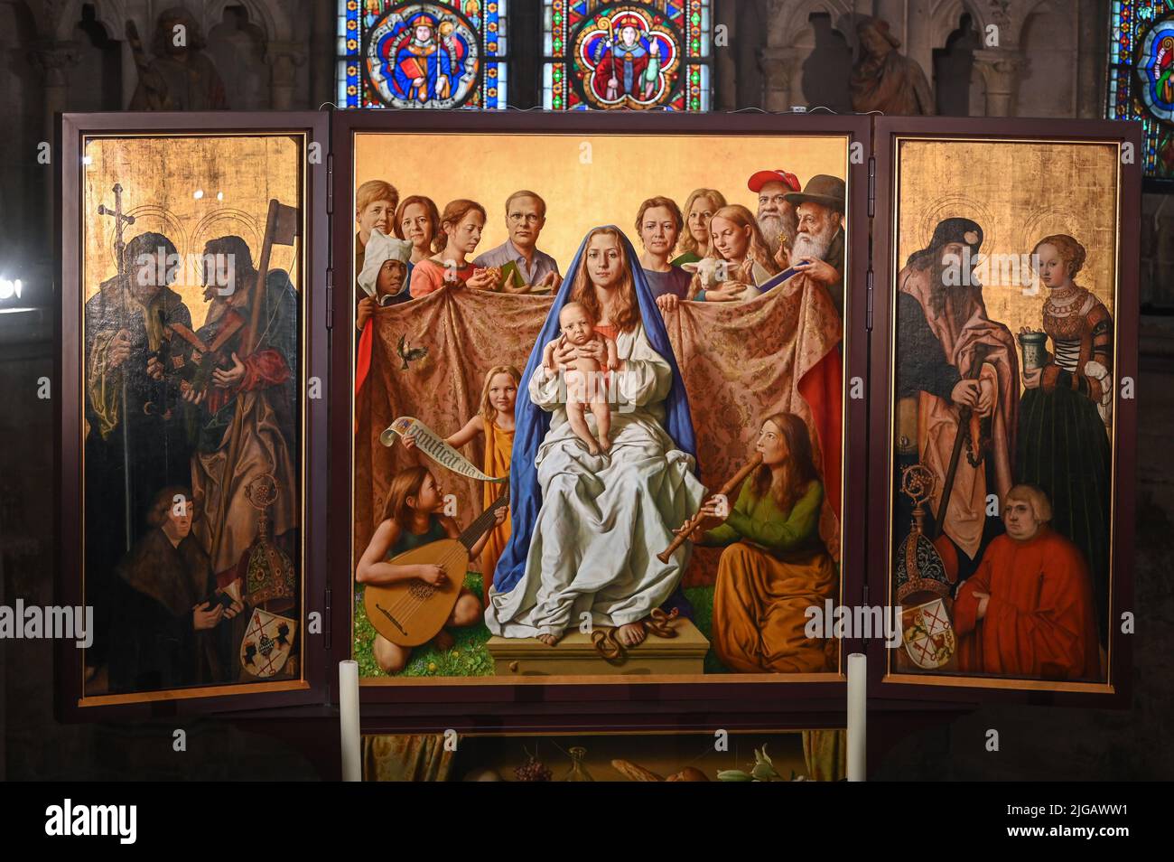 Naumburg, Germany. 09th July, 2022. The newly created central section ...