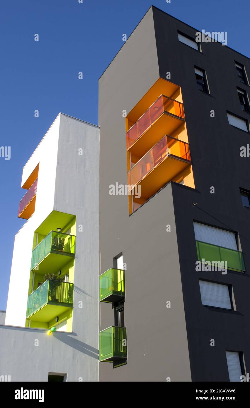 contemporary architecture in nantes, France Stock Photo - Alamy