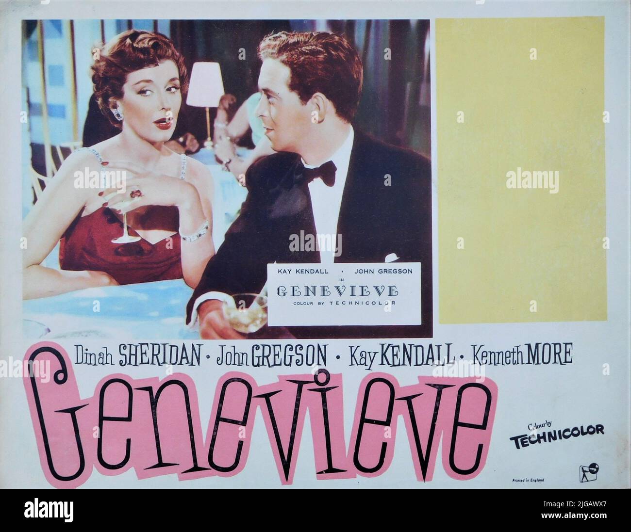 KAY KENDALL and JOHN GREGSON in GENEVIEVE 1953 director / producer ...