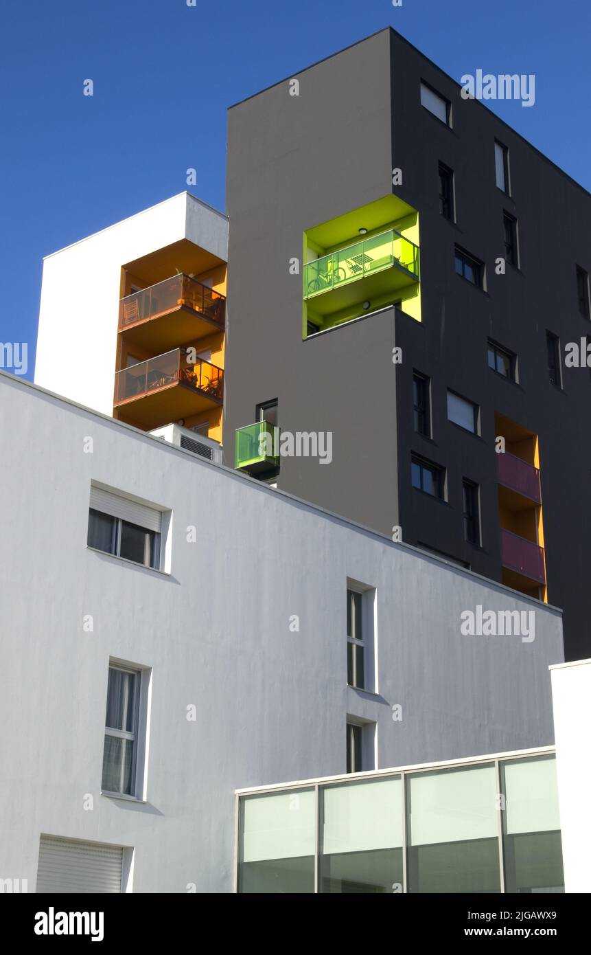 contemporary architecture in nantes, France Stock Photo - Alamy