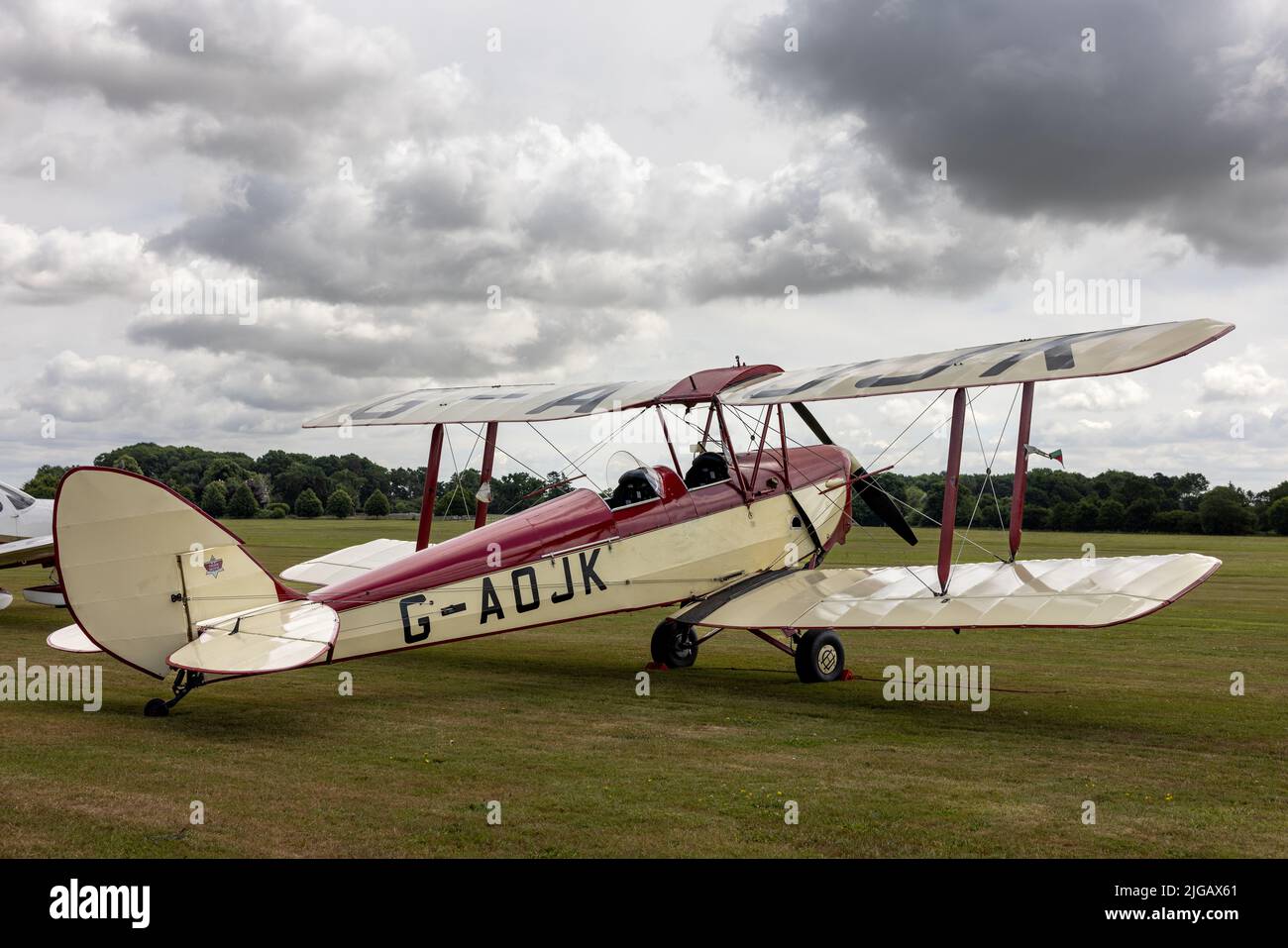 1939 de Havilland DH.82A Tiger Moth ‘G-AOJK’ on static display at the ...