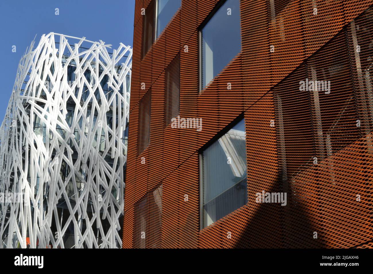 contemporary architecture at Ile de Nantes, Nantes, France Stock Photo ...