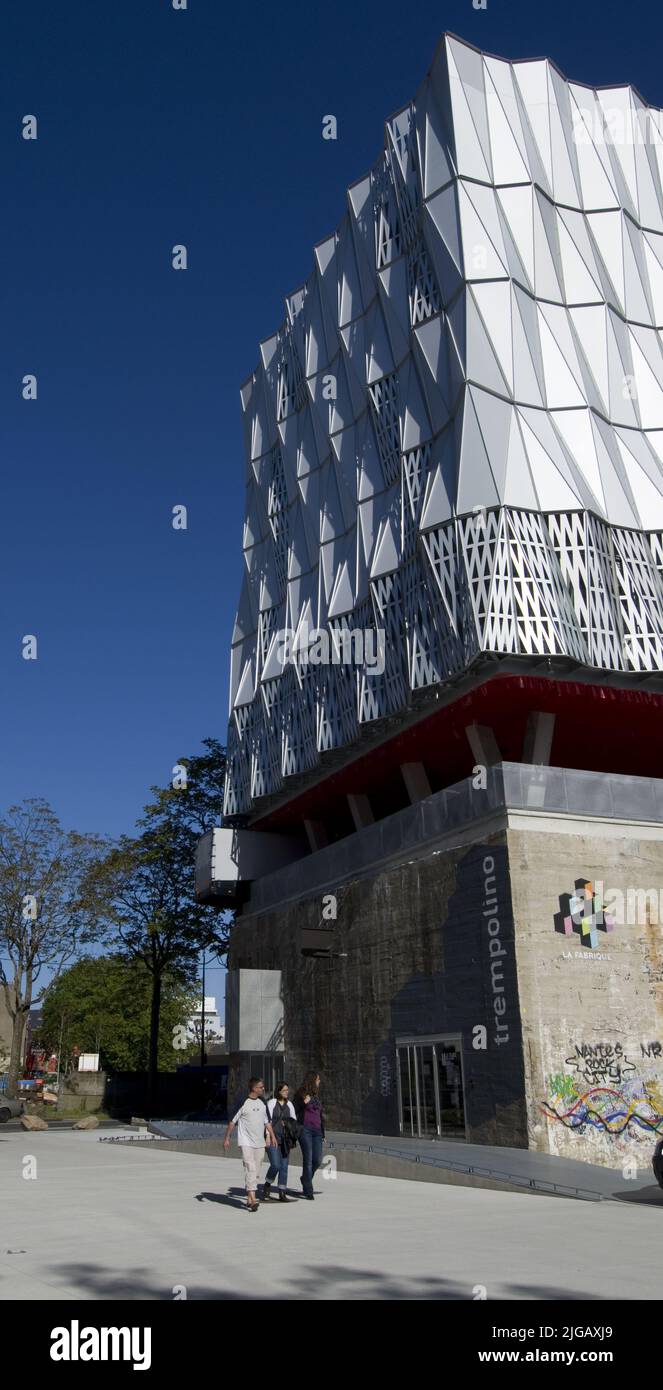 contemporary architecture at Ile de Nantes, Nantes, France Stock Photo ...