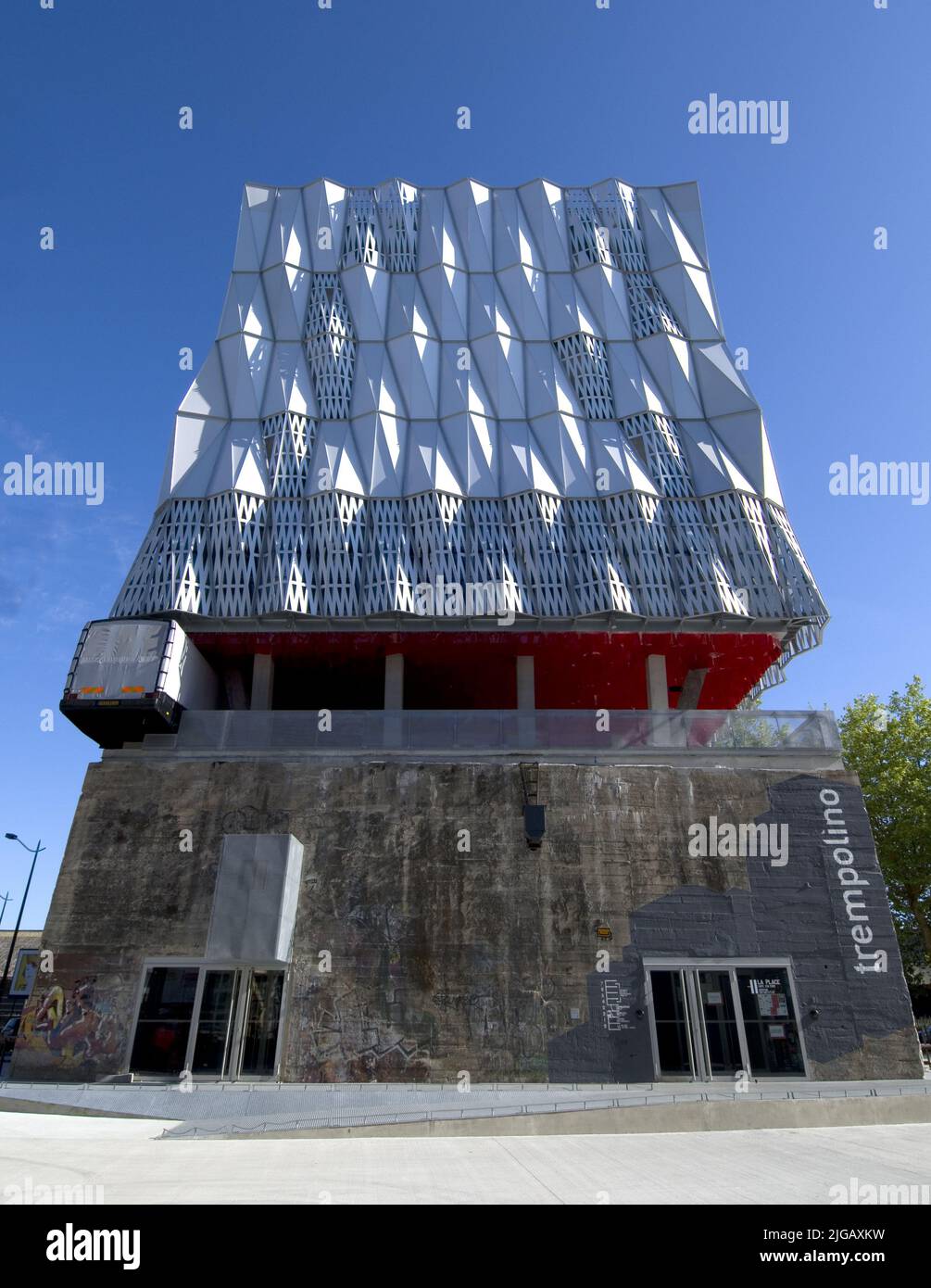 contemporary architecture at Ile de Nantes, Nantes, France Stock Photo ...
