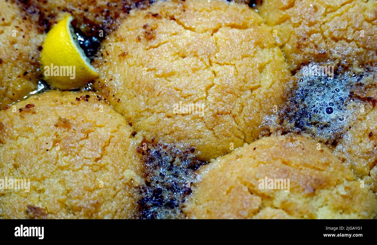 Traditional Turkish dessert sekerpare .Turkish dessert with syrup ...