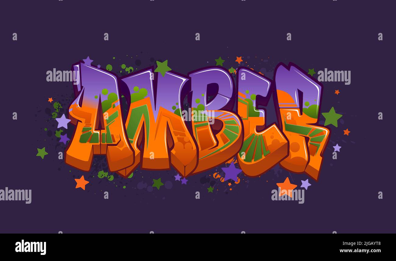 Amber name Stock Vector Images - Alamy