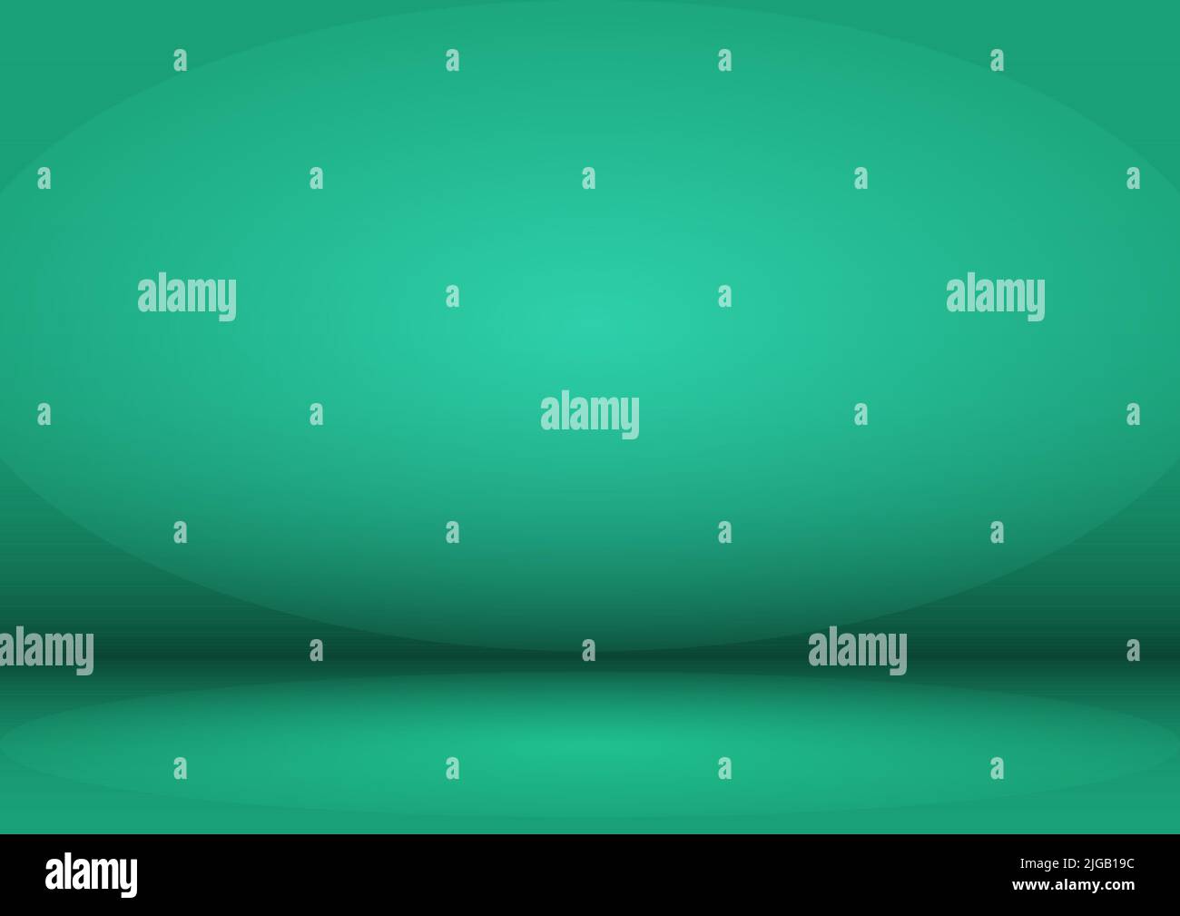 Blank green Studio background with vignette. The blue background is ...