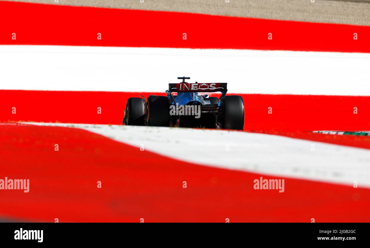 Spielberg, Austria. 8th July, 2022. #63 George Russell (GBR, Mercedes ...